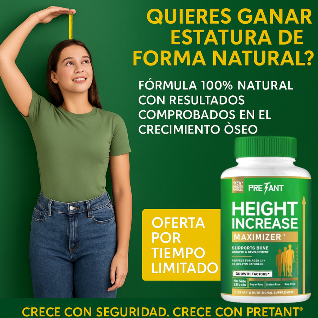 Pretant® Suplemento natural para aumentar el crecimiento óseo – Outlet ...